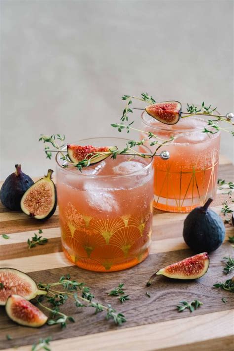 Spiced Fig Cocktail Krista Mason Photography