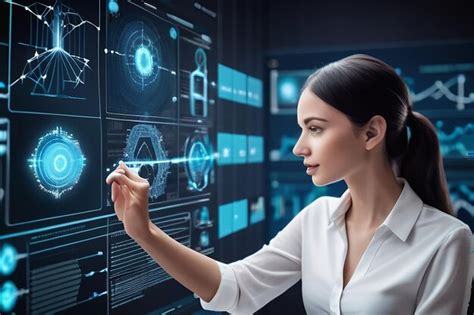 Big Data Analytics With Ai Technology Data Analyst Analyzing And