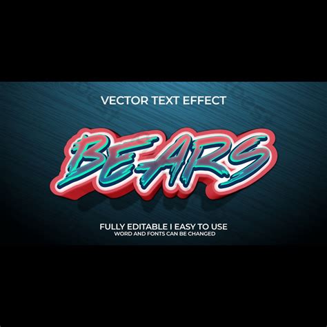 Bears Editable Text Effect Eps Free Download Pikbest