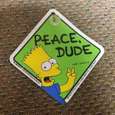 Bart Simpson Sign Etsy