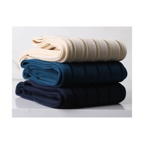 New 3 Pack Mens Socks Striped Socks Wedding Socks Navy Blue