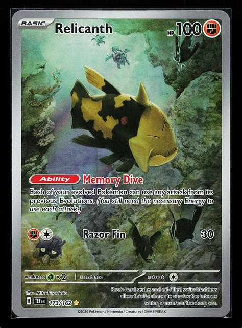 Relicanth 173 162 Illustration Rare Temporal Forces Pokémon Card Trang Chủ Hawa