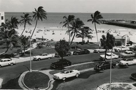 1st Street And Ocean Drive Miami Beach Circa Mid 1950s Miami Beach