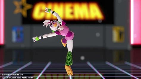 【mmd Fnaf】lazer Tag Glamrock Chica【60fps】remake Youtube