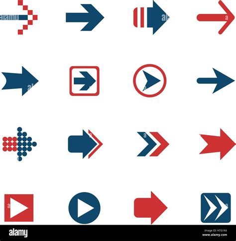 arrow web icons for user interface design stock vector image and art alamy