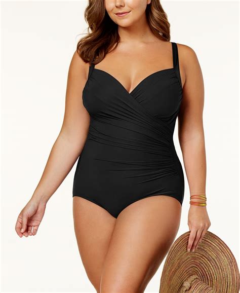 Miraclesuit Plus Size Sanibel One Piece Swimsuit Macys