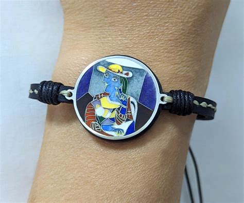 Picasso Stylizationbracelet Georgian Cloisonne Enamelleater