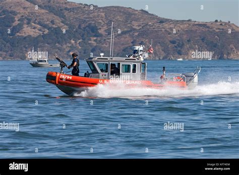 Coast Guard Msst In A Defender Class Boat Aka Response Boat Small