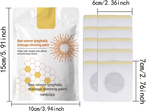 Bee Venom Lymphatic Drainage And Slimming Patches Bee Venom Lymphatic