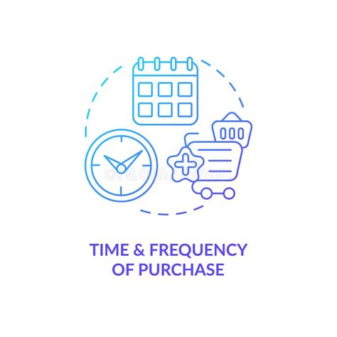 Purchase Frequency Concept Icon Stock Vector Illustration Of Retail Vector 217874192