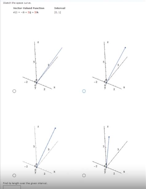 Solved Sketch The Space Curve Vector Valued Function Rt