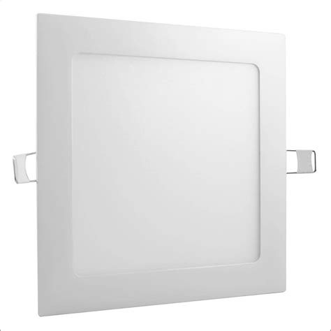 Luminária De Led Embutir Quadrada 12w 6000k Luz Branca Loja Setta