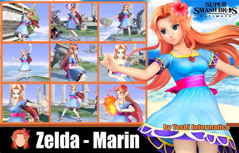 Ssbu Mod Zelda Marin By Yoshinformatico On Deviantart