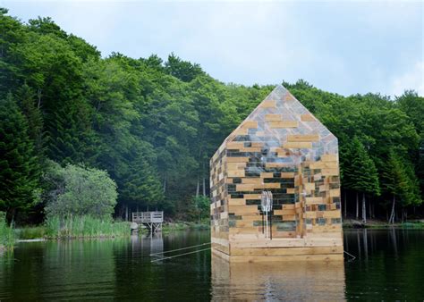 Walden Raft Cabin Offers Solitude In The Middle Of A French Lake