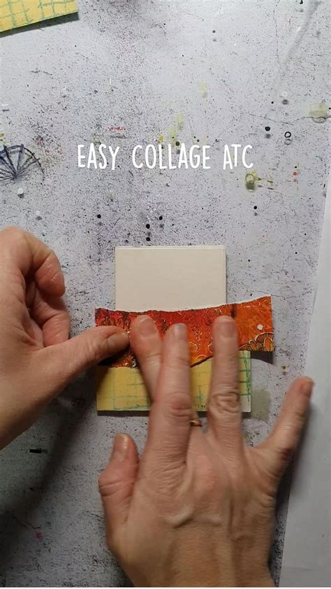 Easy Collage Atc Collage Art Mixed Media Simple Collage Book Page