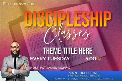 Discipleship Classes Flyer Template Postermywall