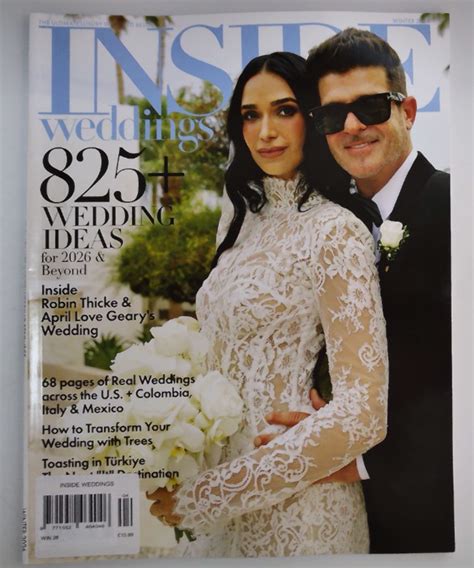 Inside Weddings Magazine Winter 2026 Inside Robin Thicke And April Love