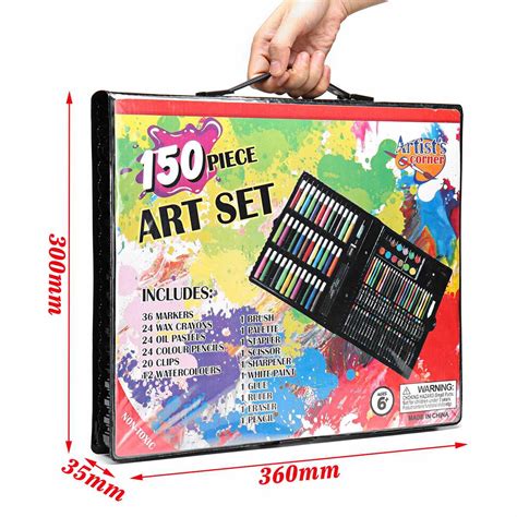 149pcsset Complete Paint Drawing Art Kit Wooden Box Set Storage Case