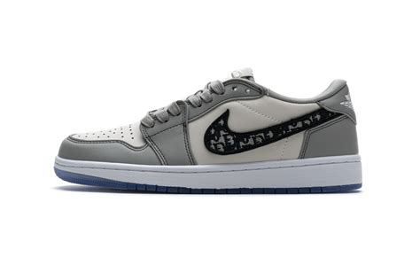 Pkgoden Dior X Air Jordan 1 Low Wolf Grey Cn8608 002 From Releasesneakers