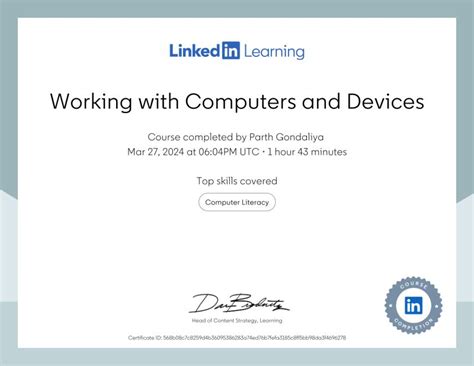 Parth Gondaliya On Linkedin Certificate Of Completion