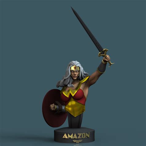 👩 Amazon Amalgam Comics Stl For 3d Printing Stormwonder Woman・ 3d File