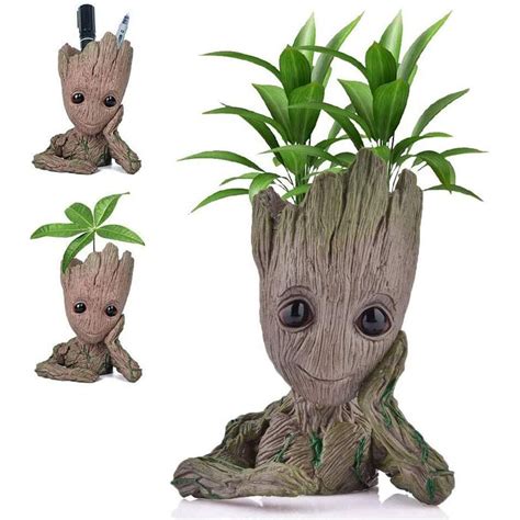 Саксия за цветя Zola поставка за карфици I Am Groot пластмаса 135 см Emagbg