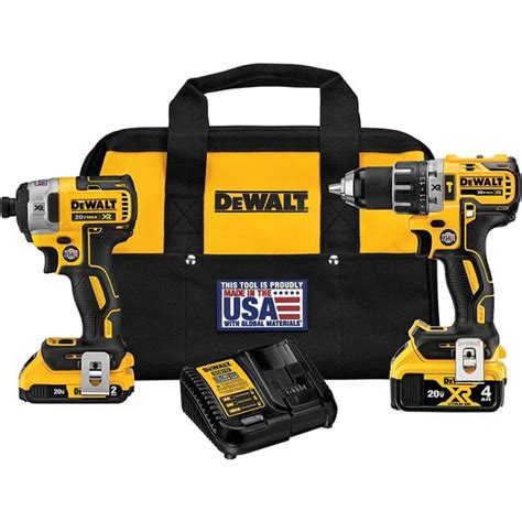 Dewalt 20v Max Cordless Drill Combo Kit 2 Tool Dck287d1m1