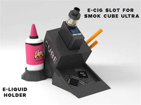 3d Datei Ecig Smok Cube Ultra Vape Stand Tabelle Zubehör Kostenlos・3d