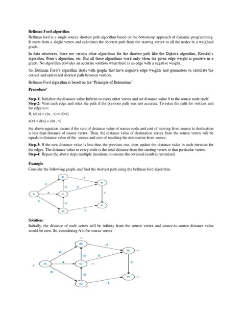 bellman ford algorithm pdf discrete mathematics computer programming