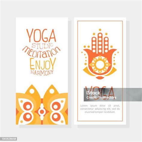 요가 스튜디오 명상 하모니 카드 템플릿을 즐길 수 스파 센터 전통 의학 명상과 영적 연습 손으로 그린 벡터 일러스트 0명에 대한 스톡 벡터 아트 및 기타 이미지 Istock