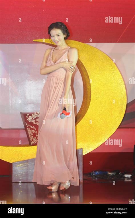 Famous Model Lin Chi Ling Attends Diamond Brand Press Conference In Shanghai China On Friday