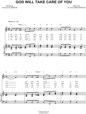 God Will Take Care Of You Sheet Music 6 Arrangements Available
