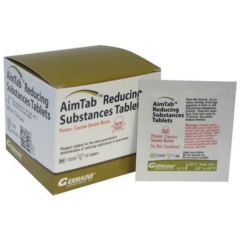Aimtab™ Reducing Substances Tablets 36 Bottle Germaine Laboratories