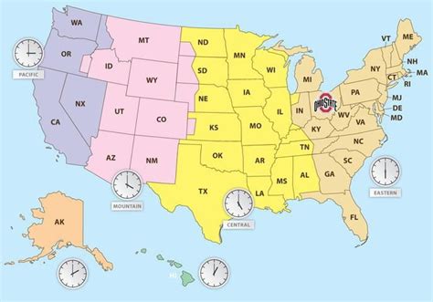 Time Zone Differences United States