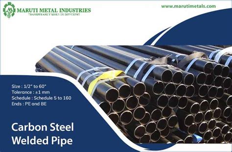Carbon Steel Welded Pipe Cs Erw Lsaw Pipe Supplier In India