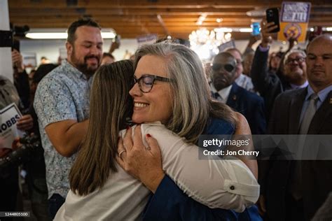 Governor Elect Of Arizona Katie Hobbs Hugs Her Twin Sister Becky