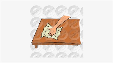 Wiping The Table Cartoon