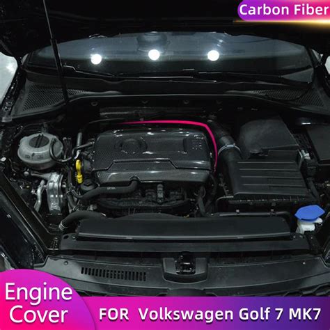 Carbon Fiber Car Engine Cover Bonnet For Volkswagen Vw Golf 7 Mk7 Gti