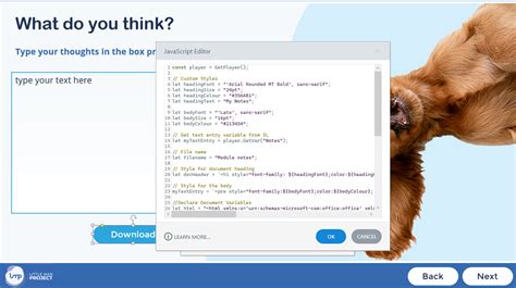 Exporting Storyline Data To Word Javascript In Storyline 360 2 Little Man Project