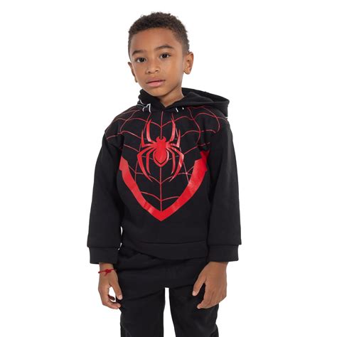 Spider Man Miles Morales Little Boys Fleece Cosplay