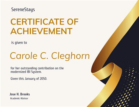 Free Certificate Of Acknowledgment Template To Edit Online