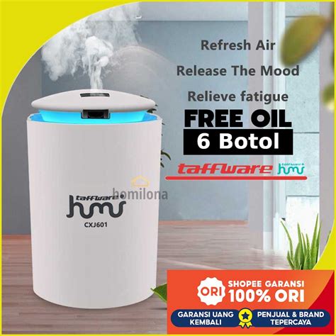 Jual Humidifier Diffuser Aromaterapi Free Oil Led Backlight Atau Kipas