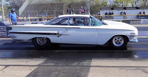 1960 Chevrolet Bel Air Impalasaurus Is A Wheelstanding 8 Second