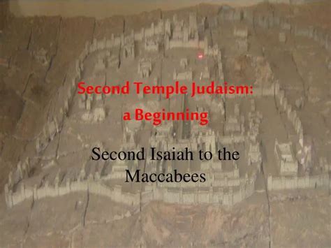 Ppt Second Temple Judaism A Beginning Powerpoint Presentation Free