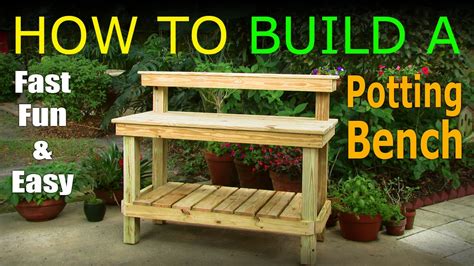 Wooden Potting Work Table Plans Build A Potting Table Great For