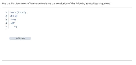 solved use the first four rules of inference to derive the