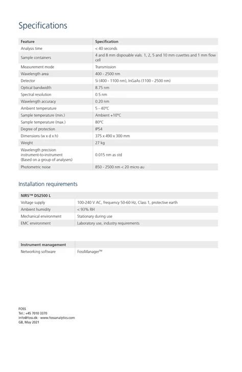 Double Beam Benchtop Foss Ds Nm At Rs In Pimpri Chinchwad