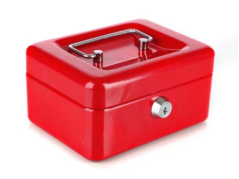 Premium Photo Closed Red Case Isolated On White