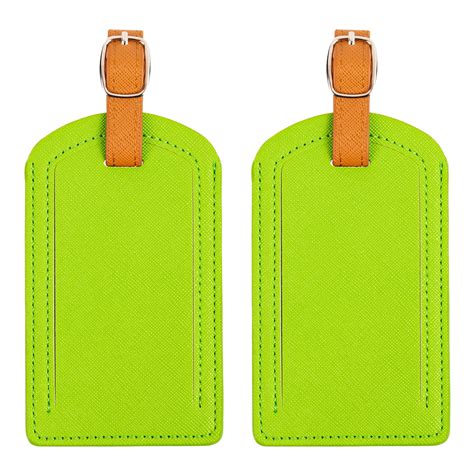 Premium Colored Luggage Tags For Luggage Travel Bags And Suitcases By Adventure Goods Neon