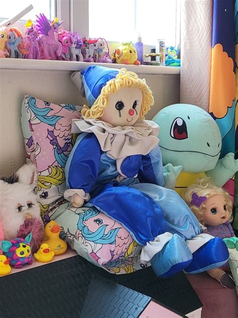 Blue Celia Clown Doll Clown Vintage Clown Joker Clown